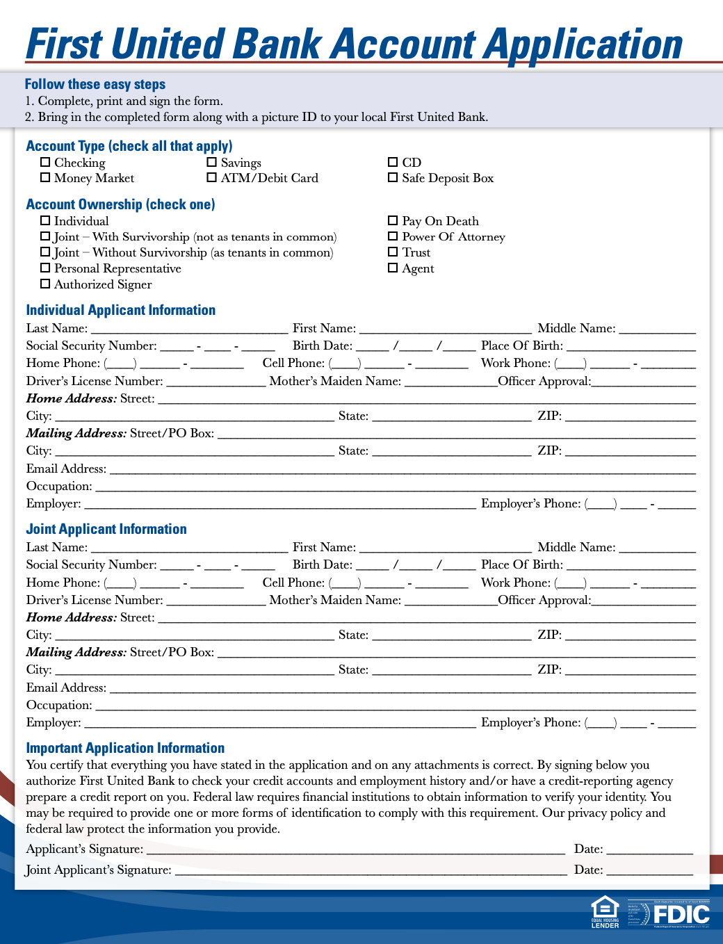 Switch Kit - First United Bank