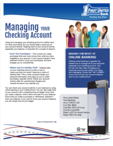 Resources - First United Bank